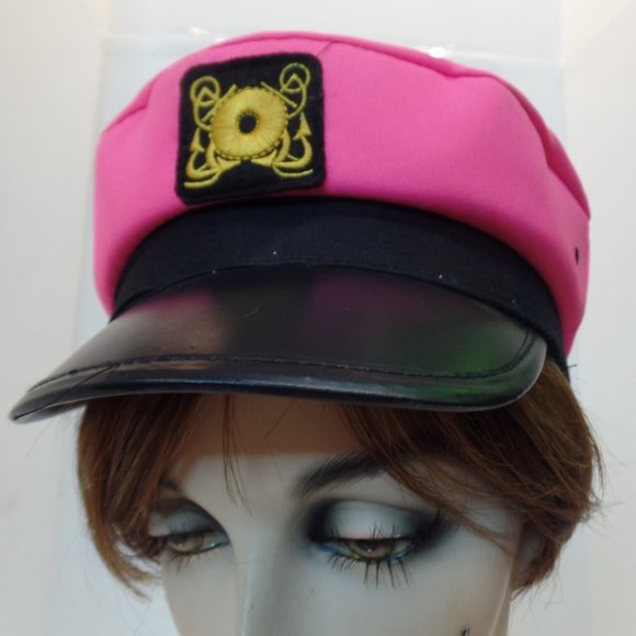 Accessories | Unisex Adjustable Sizing Pink Black Gold Captains Hat ...